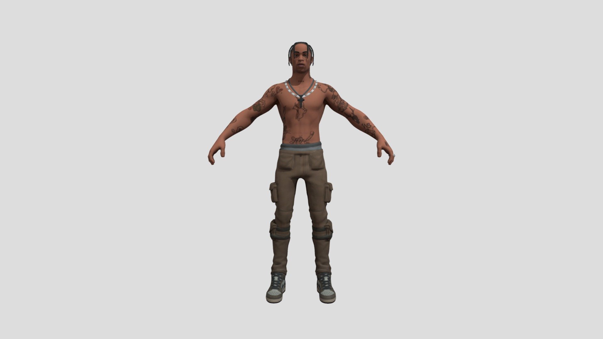 Travis Scott - 3D model by leo090481 [4d9d363] - Sketchfab