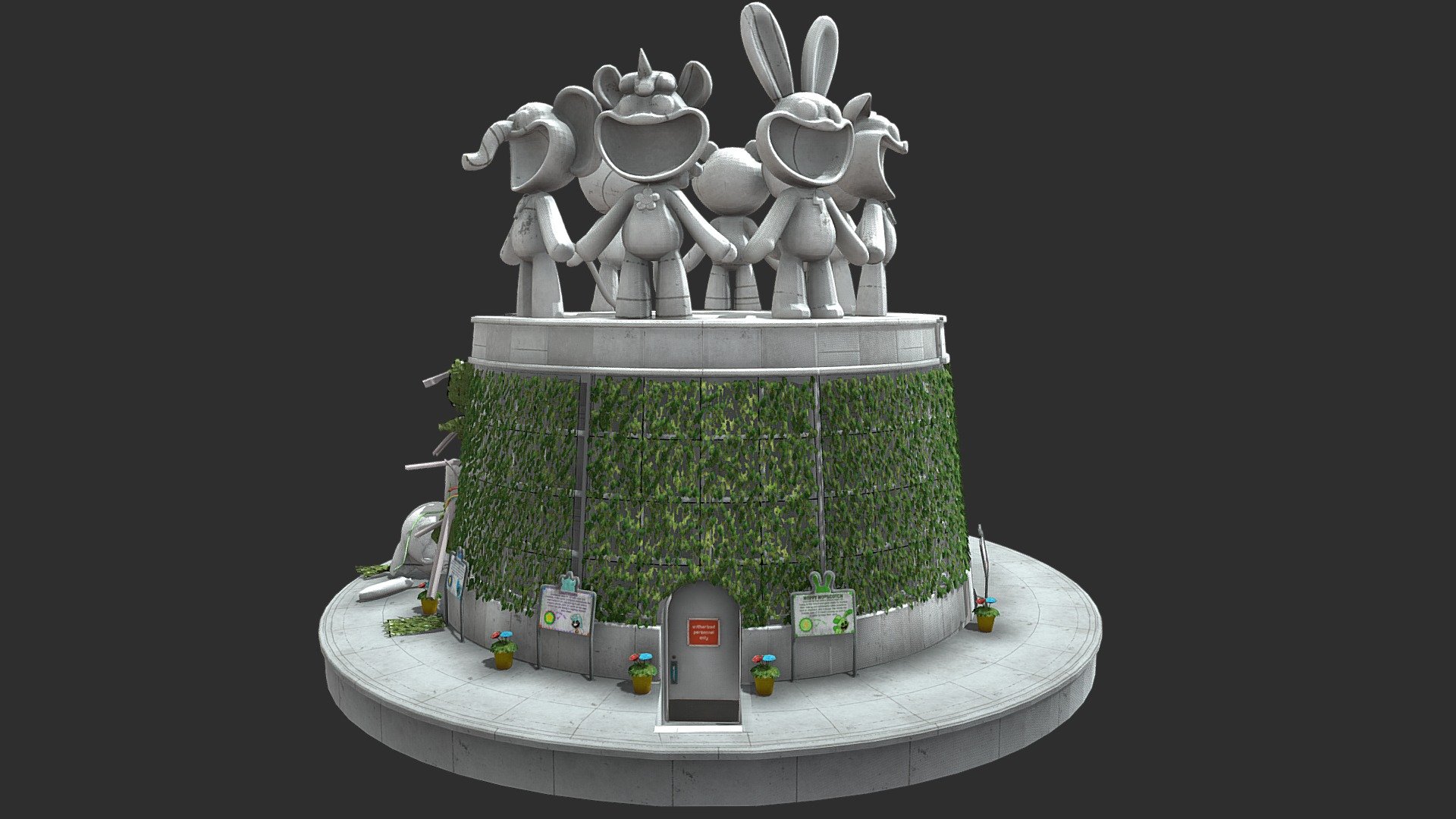 Poppy Playtime 3 Dome Center - Download Free 3D model by TOY WAR ...