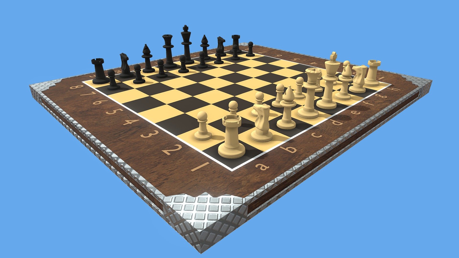 Complete Chess Set - Download Free 3D model by OverWorld12 [4d9ffaa ...