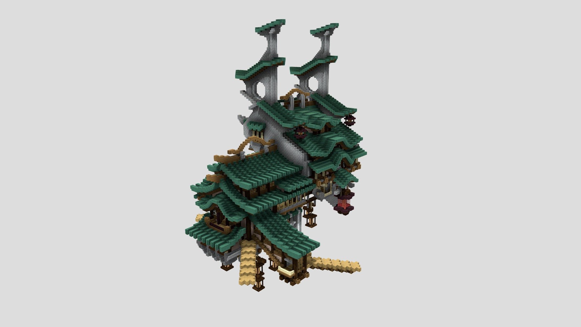 Fantasy flying house - 3D model by Juoda [4da00e9] - Sketchfab