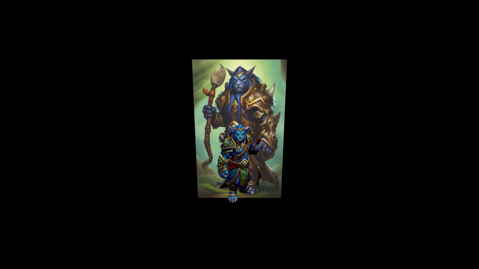 Cat-Man Warrior The image shows a digit - Download Free 3D model by ...
