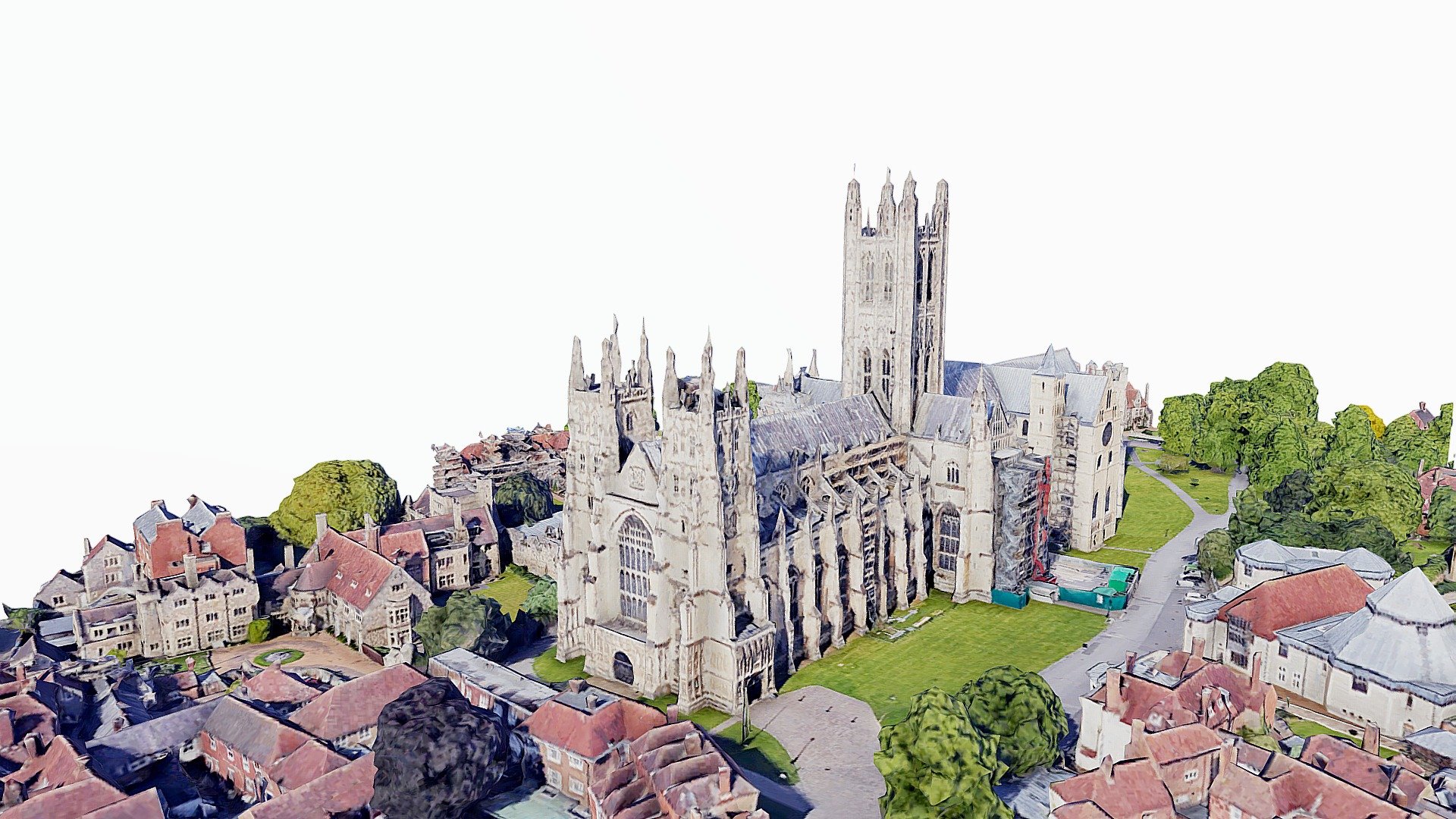 Canterbury Cathedral,church,map,scan,gothic - 3D model by SENSIET ...