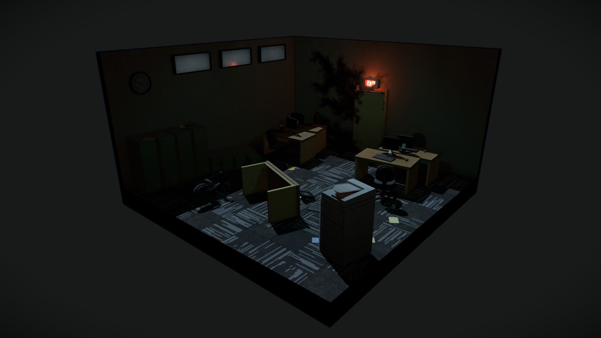 Office Environment - 3D model by Tuence [4da29d1] - Sketchfab