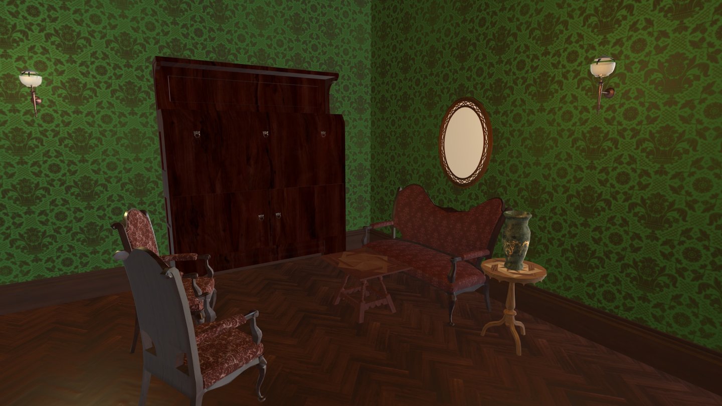 Drawing Room - 3D model by Sabrina Børgesen (@sabrinaborgesen) [4da8167 ...