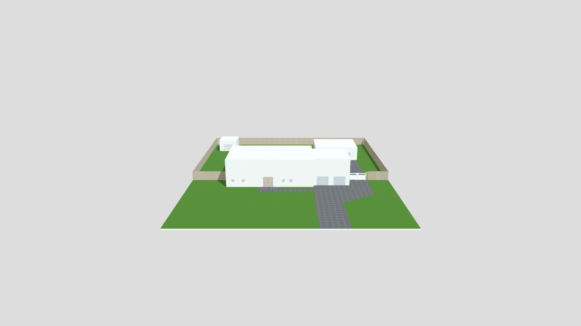 Yard House Design With 3d