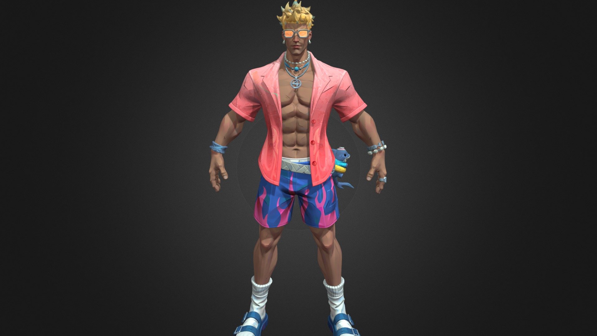 HUMAN TORCH - SUNNY SIZZLER - Download Free 3D model by Can U Be ...