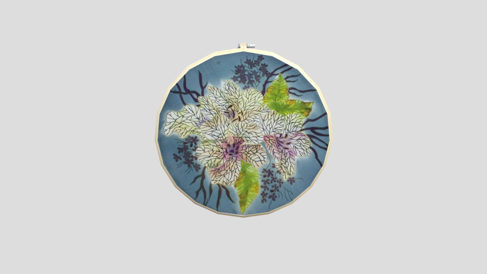 CATAN BATIK ORKID PUTIH JALUR - Download Free 3D model by eeelabvisual ...