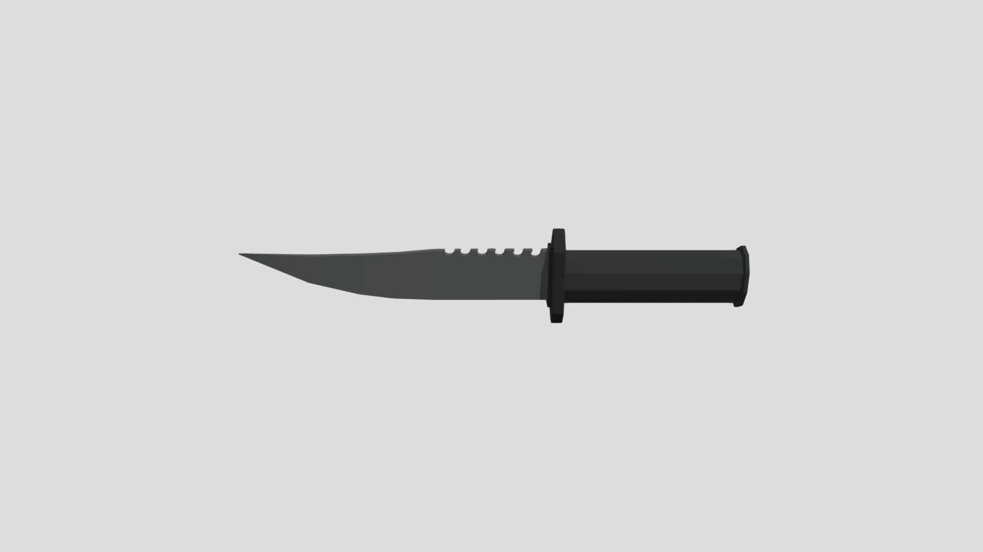 Low-Poly Combat Knife - 3D model by fx_d [4dad907] - Sketchfab