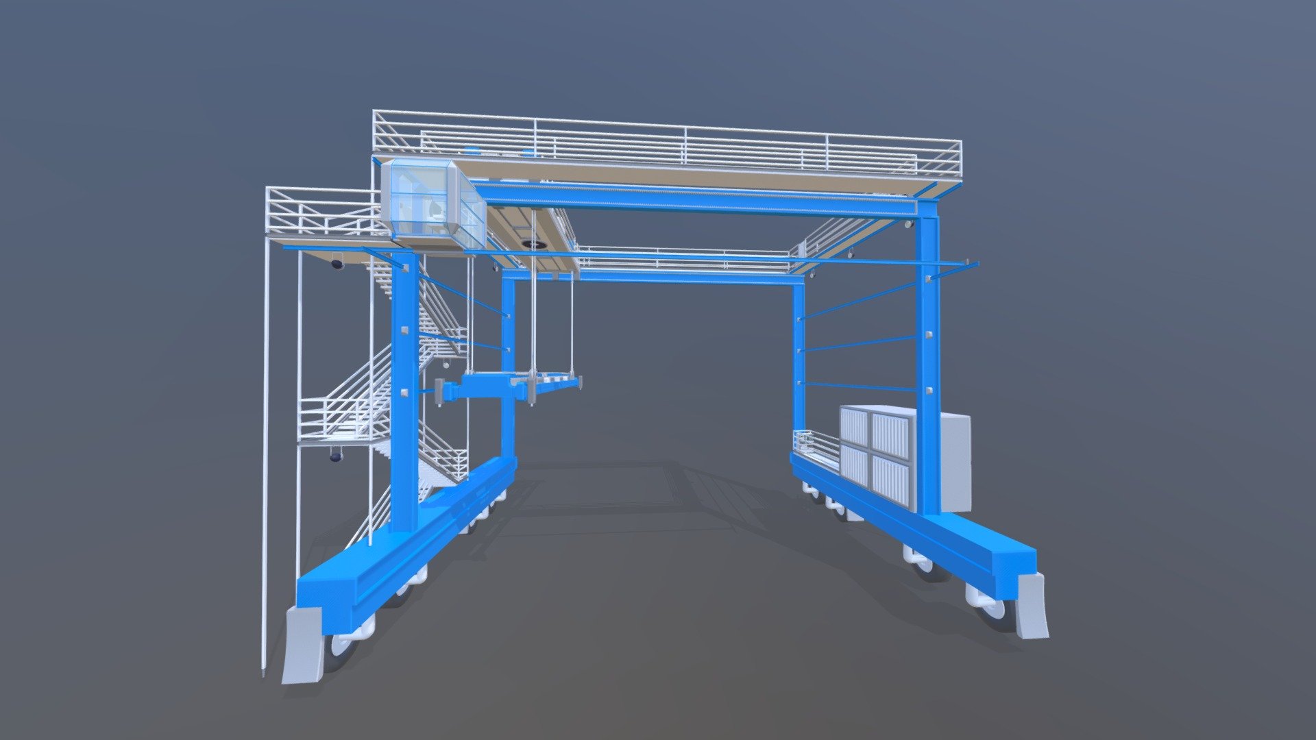 Crane Bridge - 3D model by gianlucabaccino [4dae5ba] - Sketchfab
