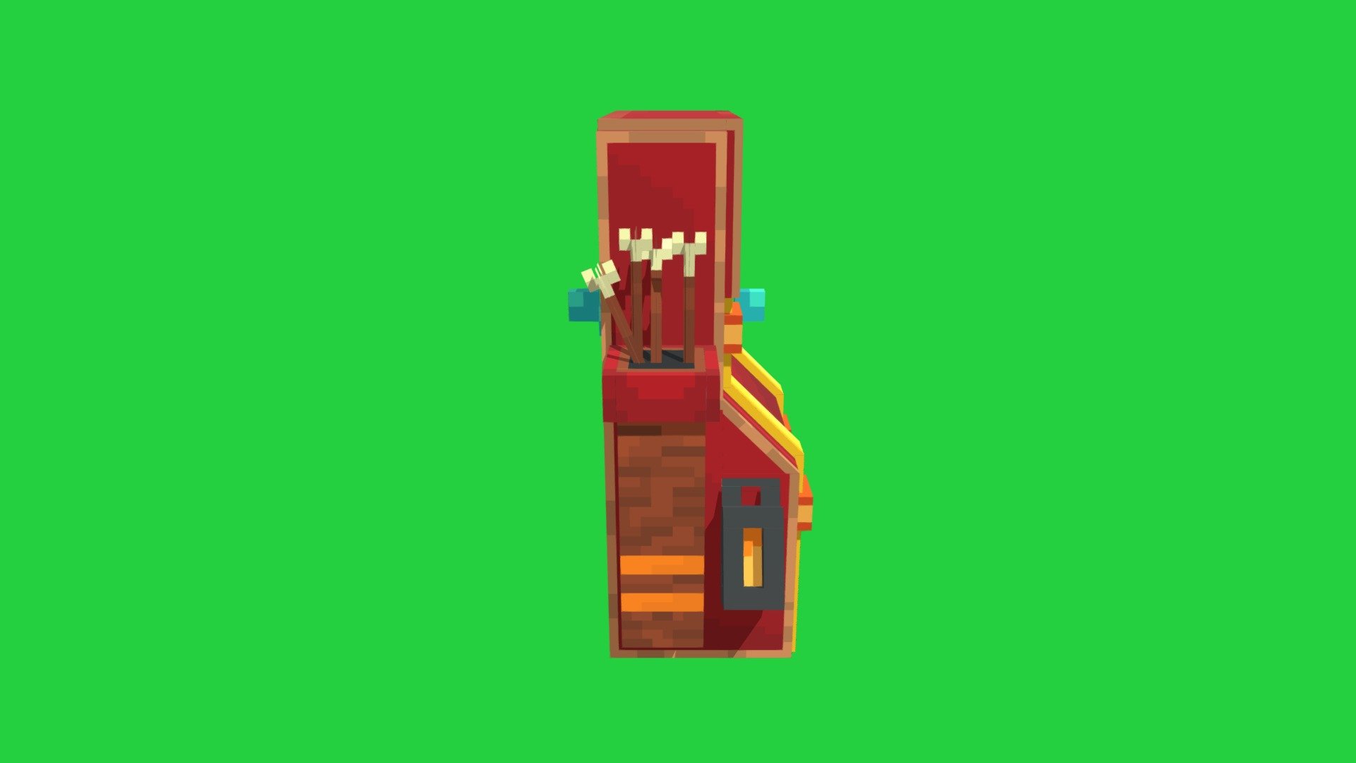 Minecraft Backpack - 3D model by itsNoury [4dae986] - Sketchfab