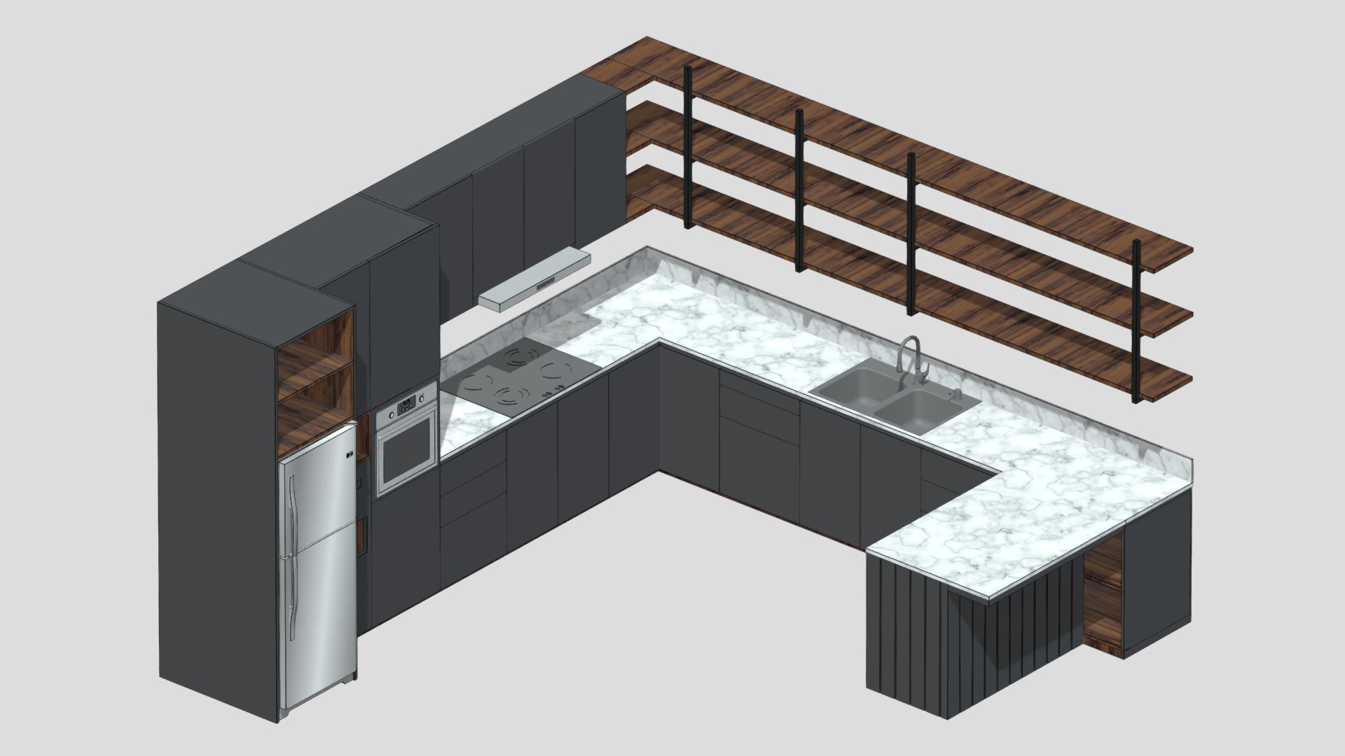 Kitchen Set - 3D model by Ign Agung (@ign.agung) [4daec07] - Sketchfab