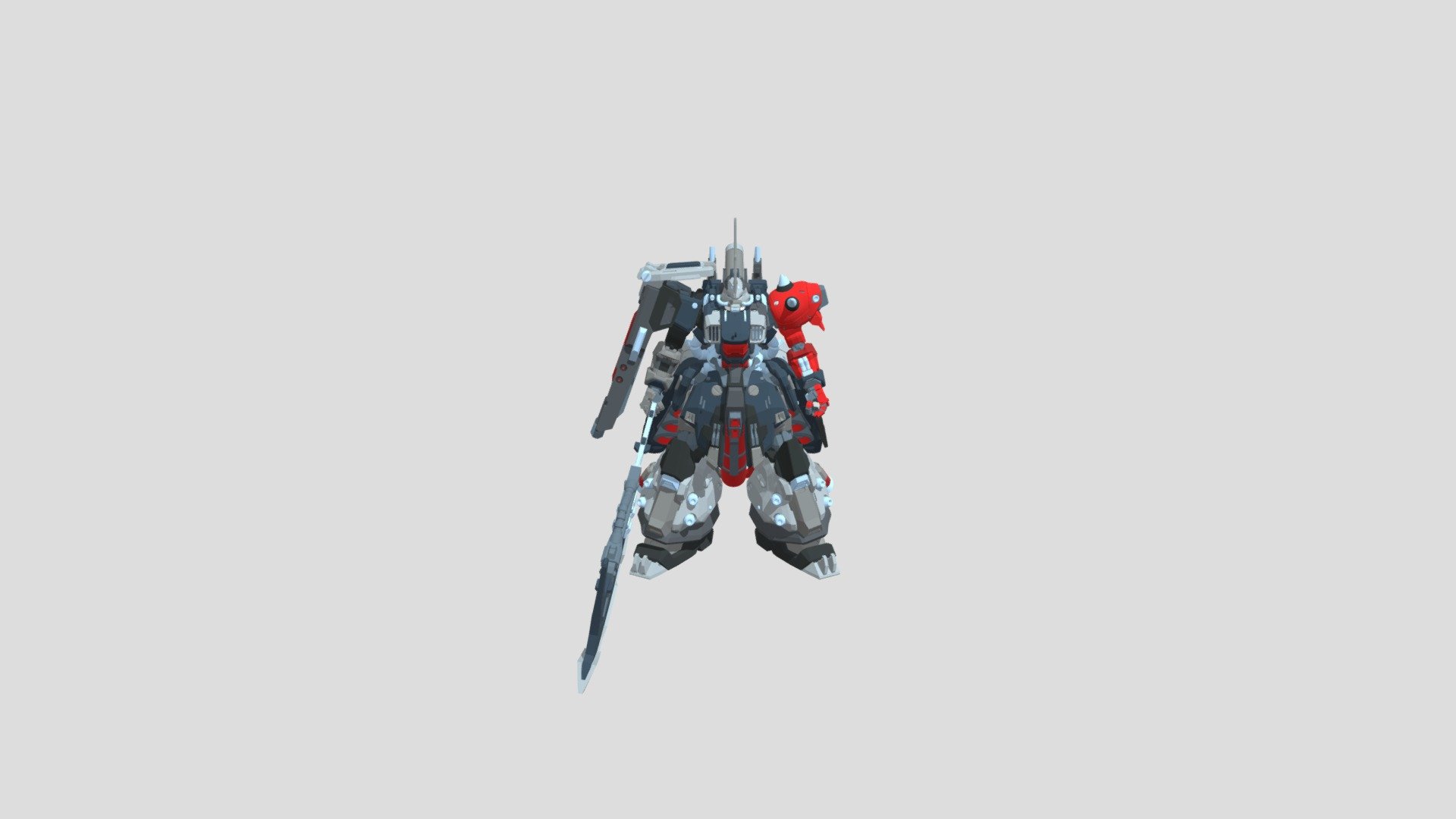 013A_zaku IV_v02b - 3D model by blackschair223 [4db03c6] - Sketchfab