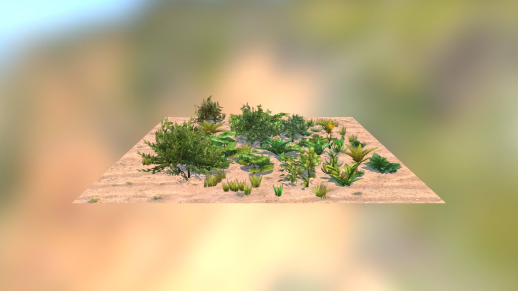 Stylized Vegetation Pack For Mobile Detail - 3D model by polyninja3d ...