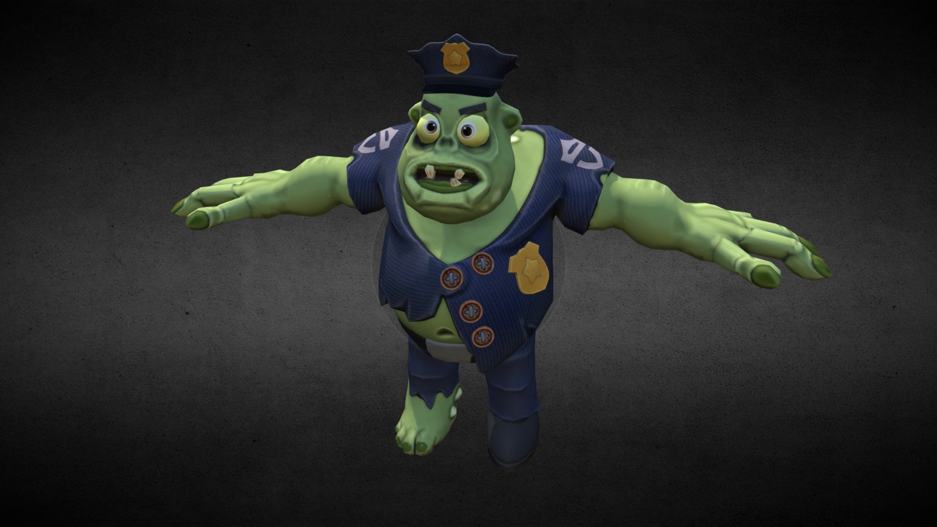 Zombie COP - 3D model by foxifox230 [4db218a] - Sketchfab