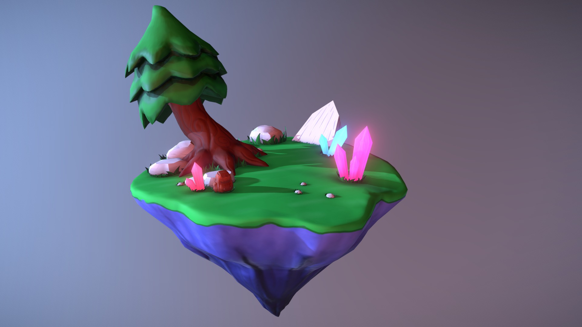 Floating Island - 3D model by TheGalleon [4db454b] - Sketchfab