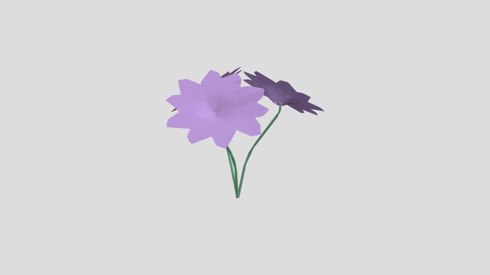 Purple flower bunch - Download Free 3D model by Nerikaen [4db564a ...