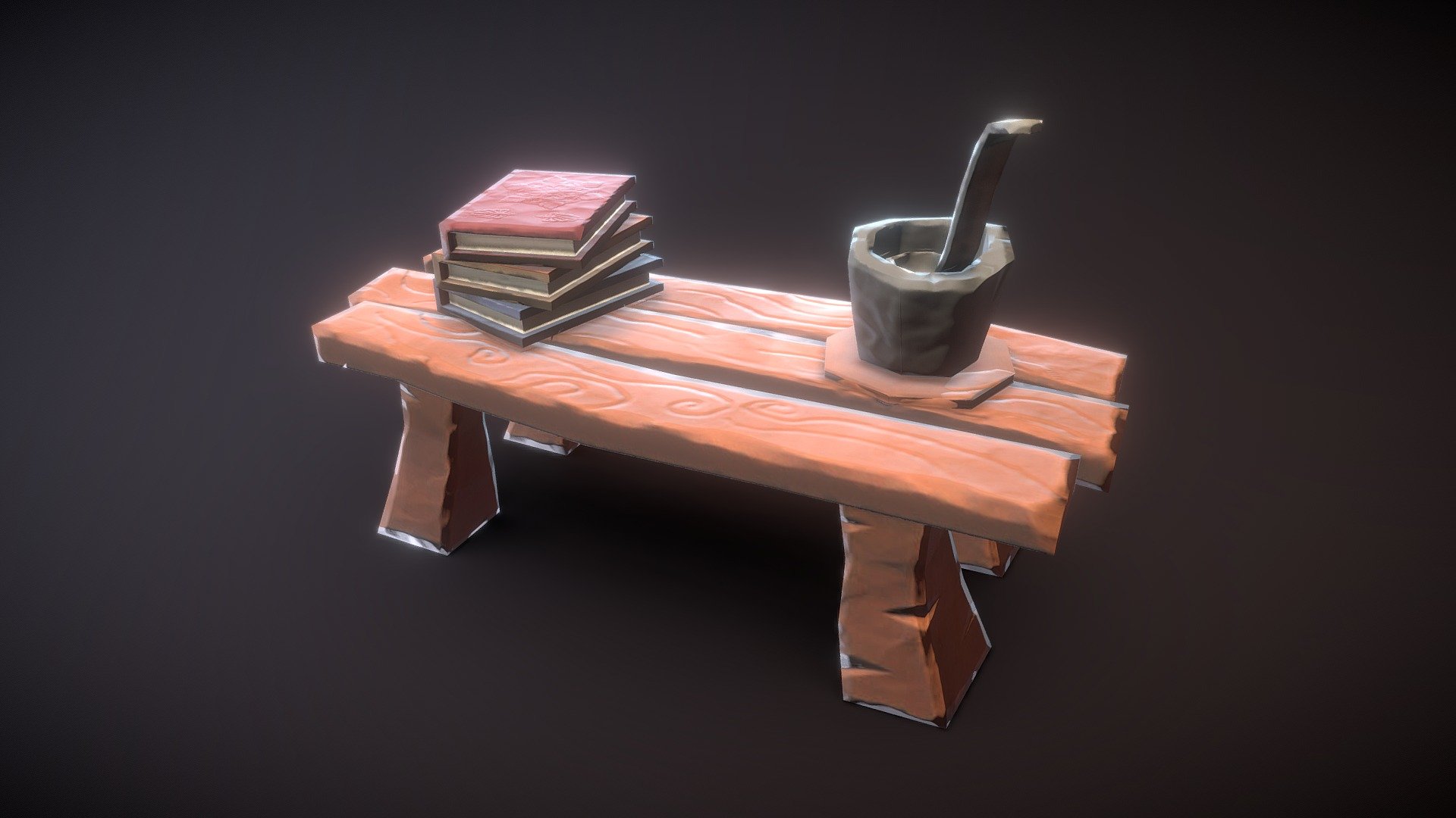 Medieval Wooden Table - free - Download Free 3D model by rgrbzrr [4db67d1] - Sketchfab