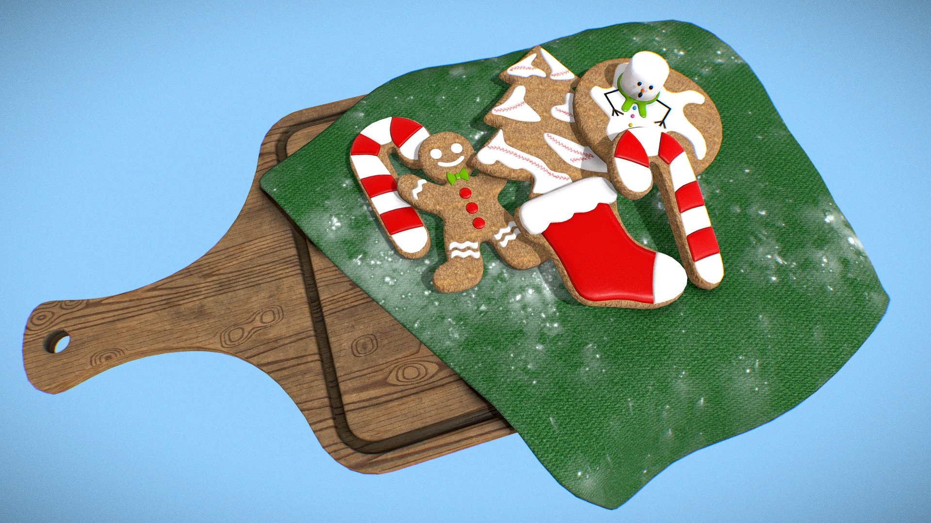 Christmas Cookie - Buy Royalty Free 3D model by arloopa [4db71dc ...