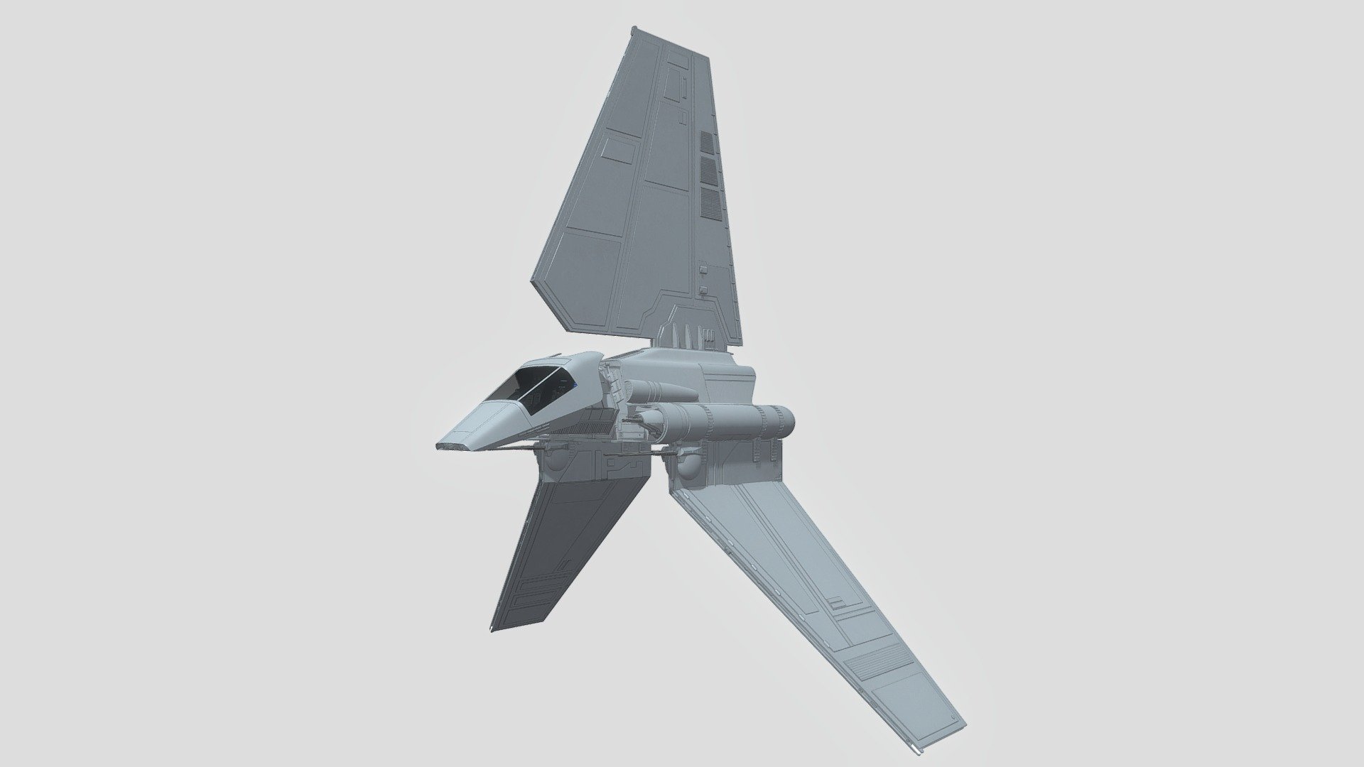Star Wars Lambda Imperial Shuttle - Download Free 3D model by tegnemaskin [4db774b] - Sketchfab