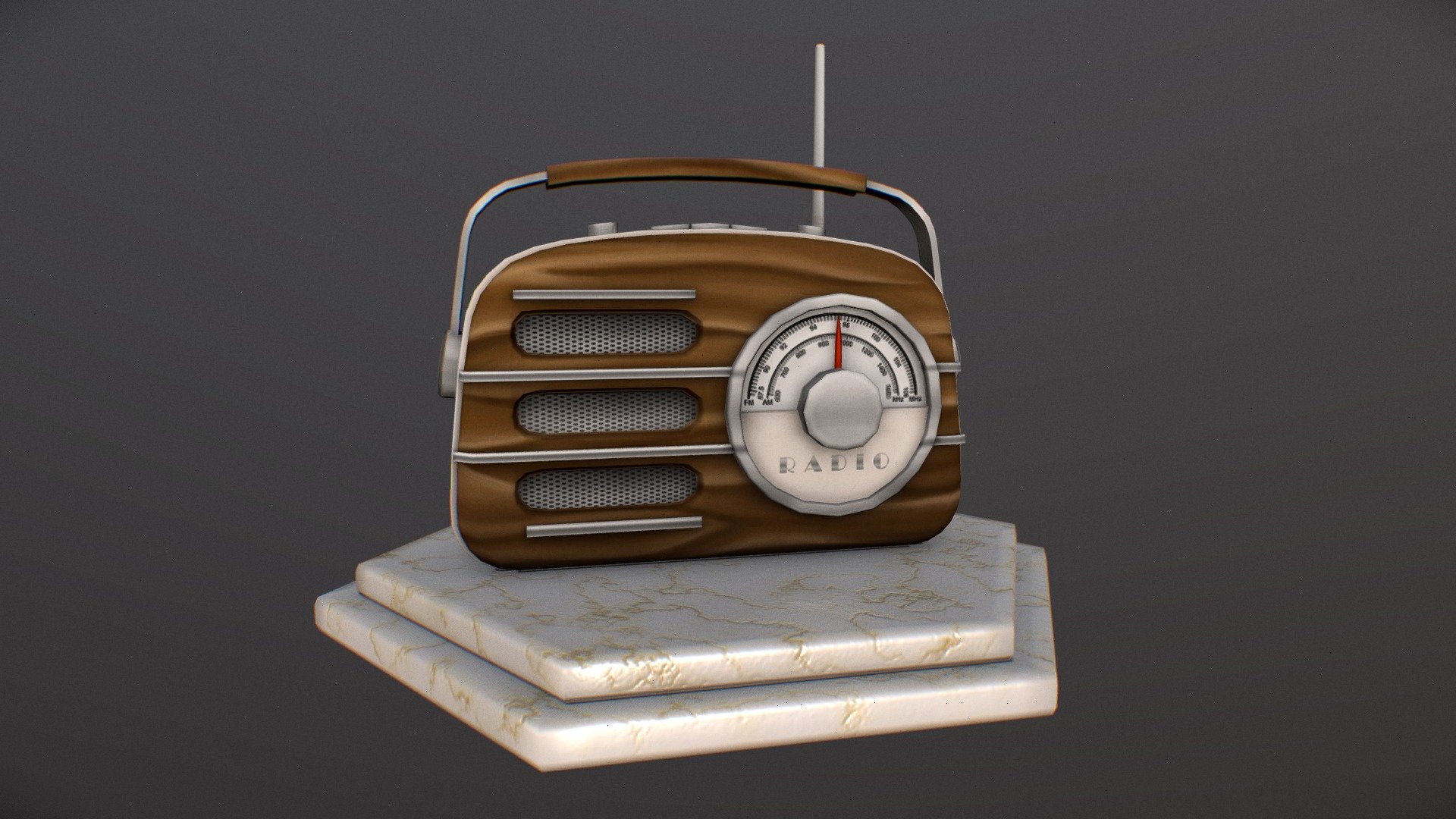 Stylized Radio - 3D model by KG (@gonzkn) [4db8656] - Sketchfab
