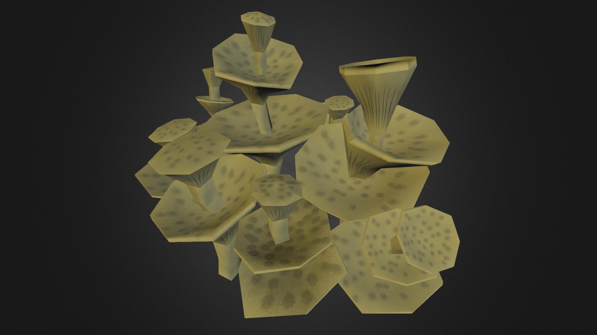 Fungus 1 - 3D model by cubedreality [4dbb1b9] - Sketchfab