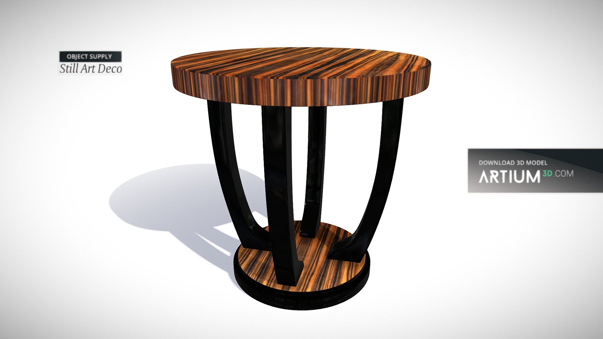 Side table – Art Deco style - Buy Royalty Free 3D model by ARTIUM3D ...