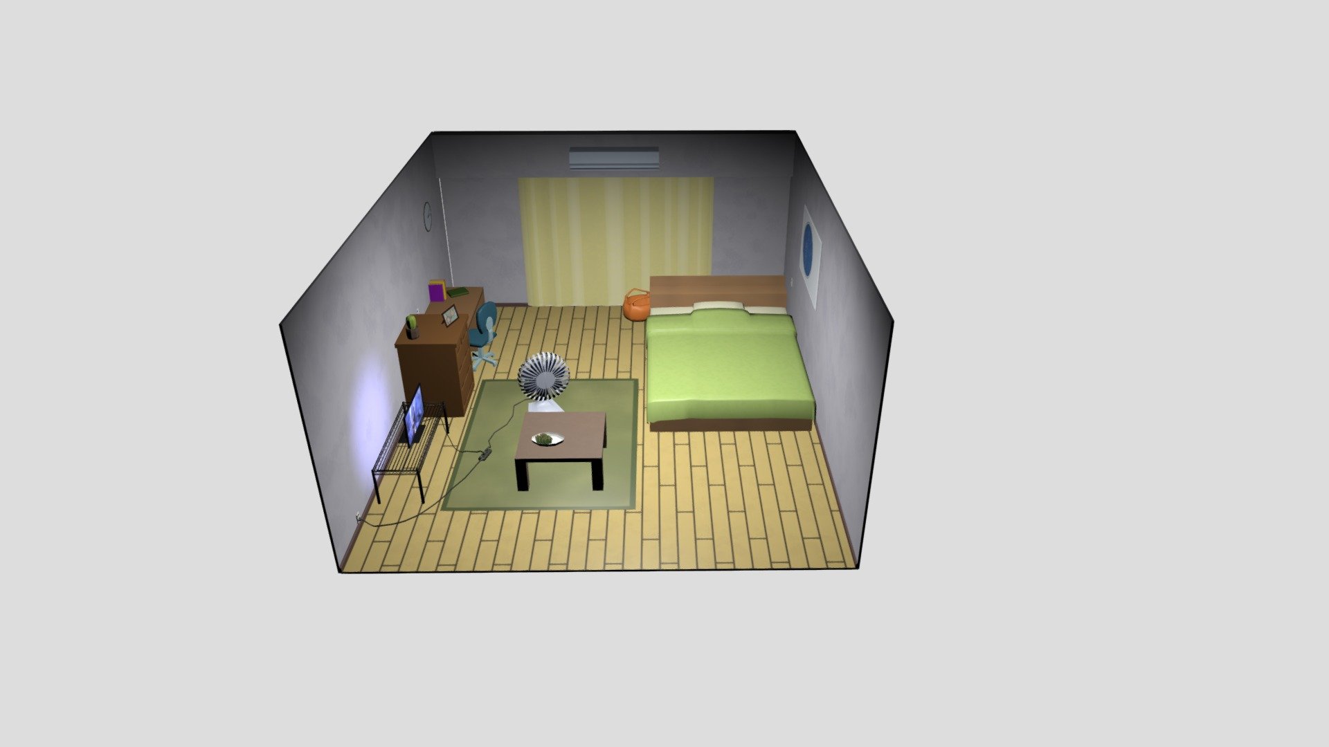 Ochaco's Room - 3D model by gianesella [4dbe734] - Sketchfab