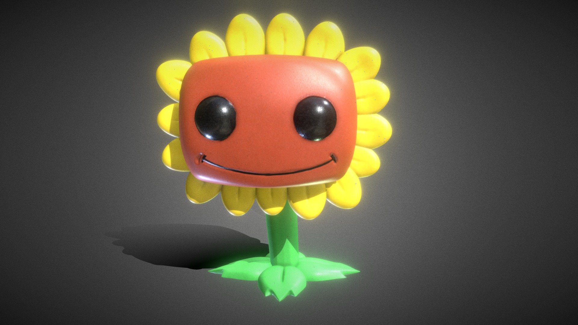 Sunflower from Plants VS Zombies - 3D model by Daniyal Umar ...