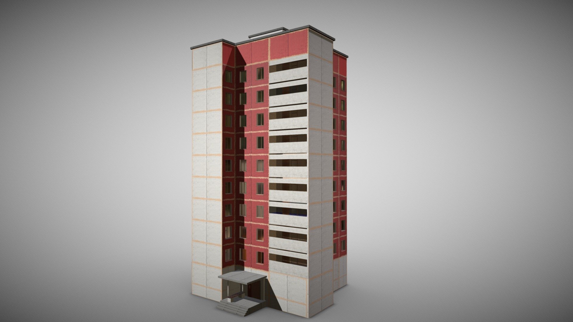 Soviet Panel House (Свечка) - Download Free 3D model by onedev46 ...