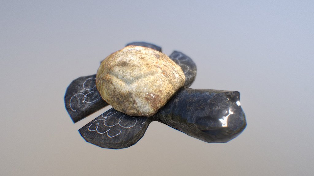 Marble Turtle - Download Free 3D model by Chris Sweetwood ...