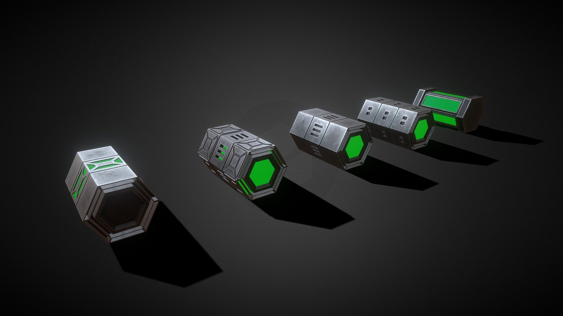 N Gon Box Collection Metal (Part Three) - Buy Royalty Free 3D model by ...