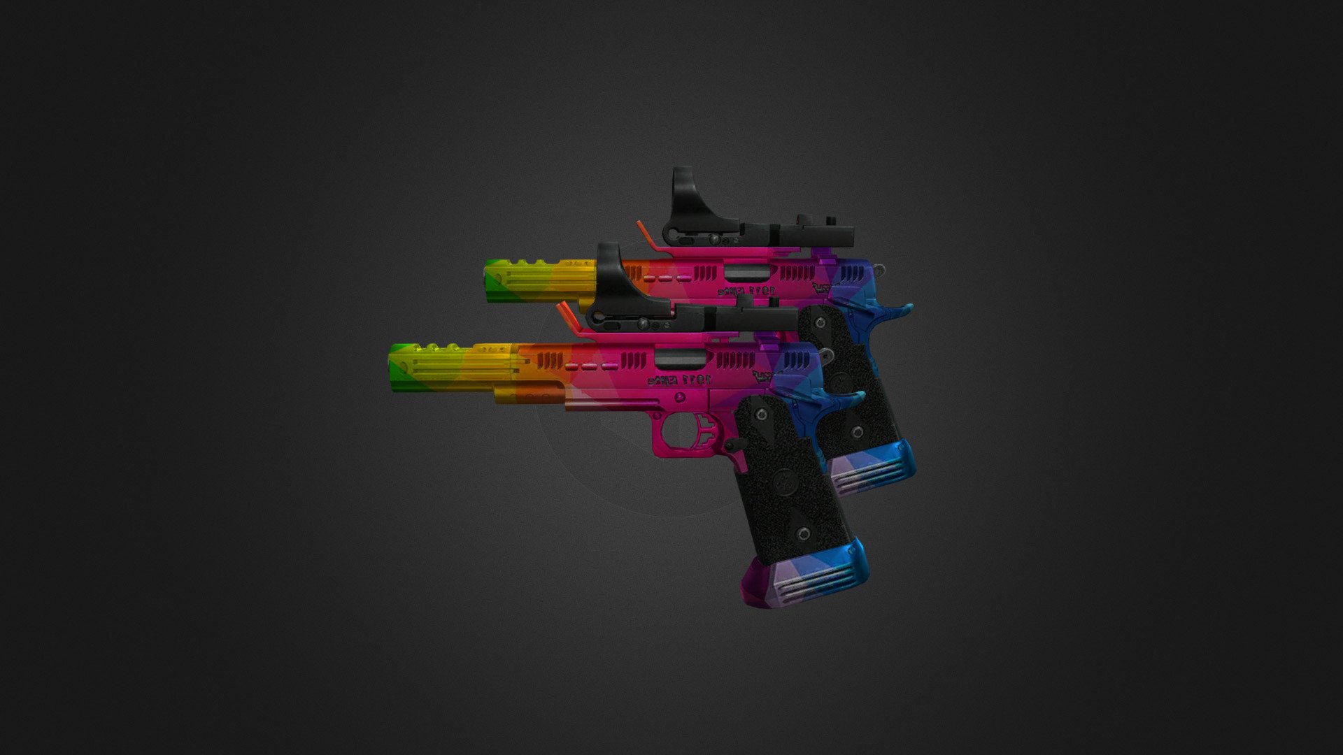 EM-1911 Rainbow - 3D model by Dimac [4dc15d7] - Sketchfab