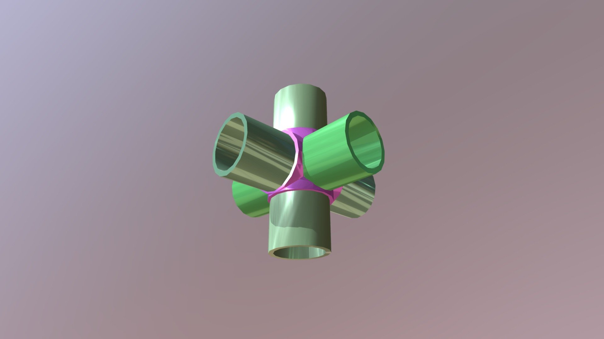 Tube Cross - 3D model by Andrew Mad (@AndrewMad) [4dc1602] - Sketchfab