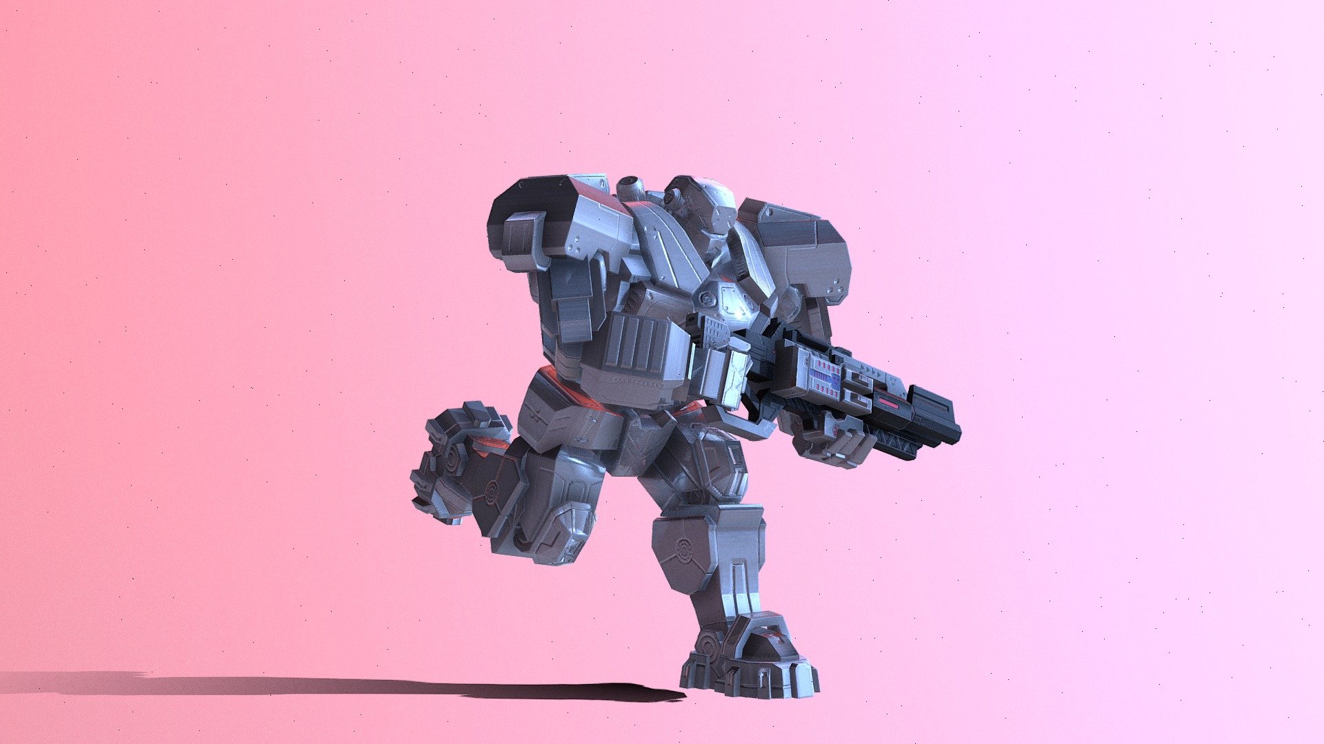 War Mech run-cycle Animated - Buy Royalty Free 3D model by aaokiji ...