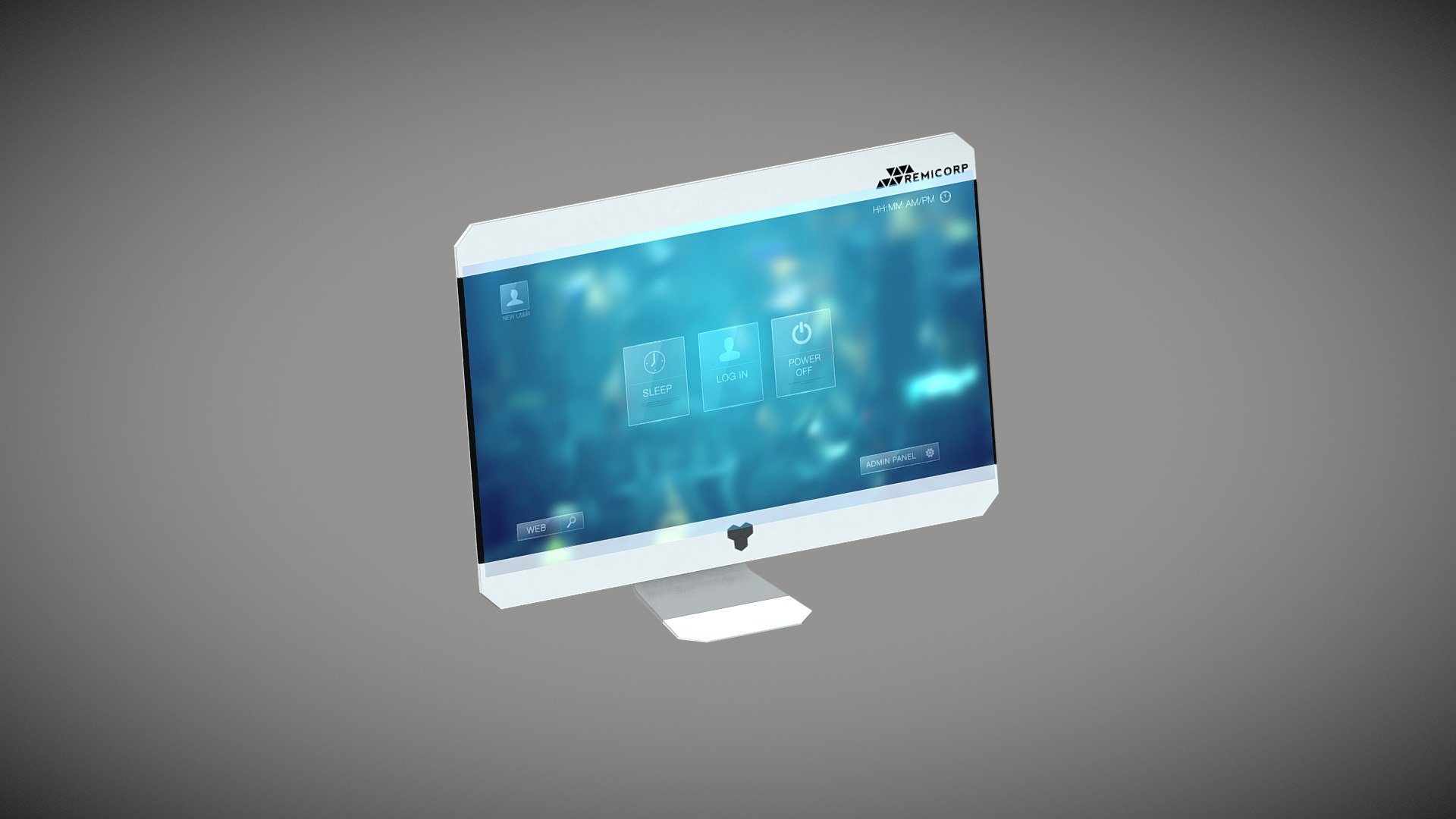 Sci-Fi Electronics AAA: Desktop (menu) - Buy Royalty Free 3D model by ...
