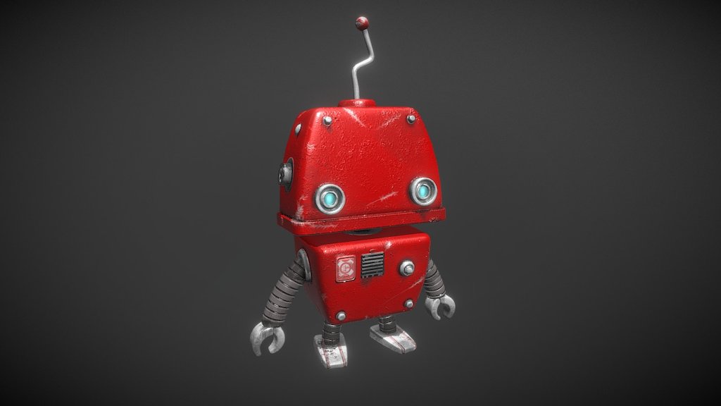 Cartoon Robot Guy - 3D model by scottrobinson [4dc3bf7] - Sketchfab