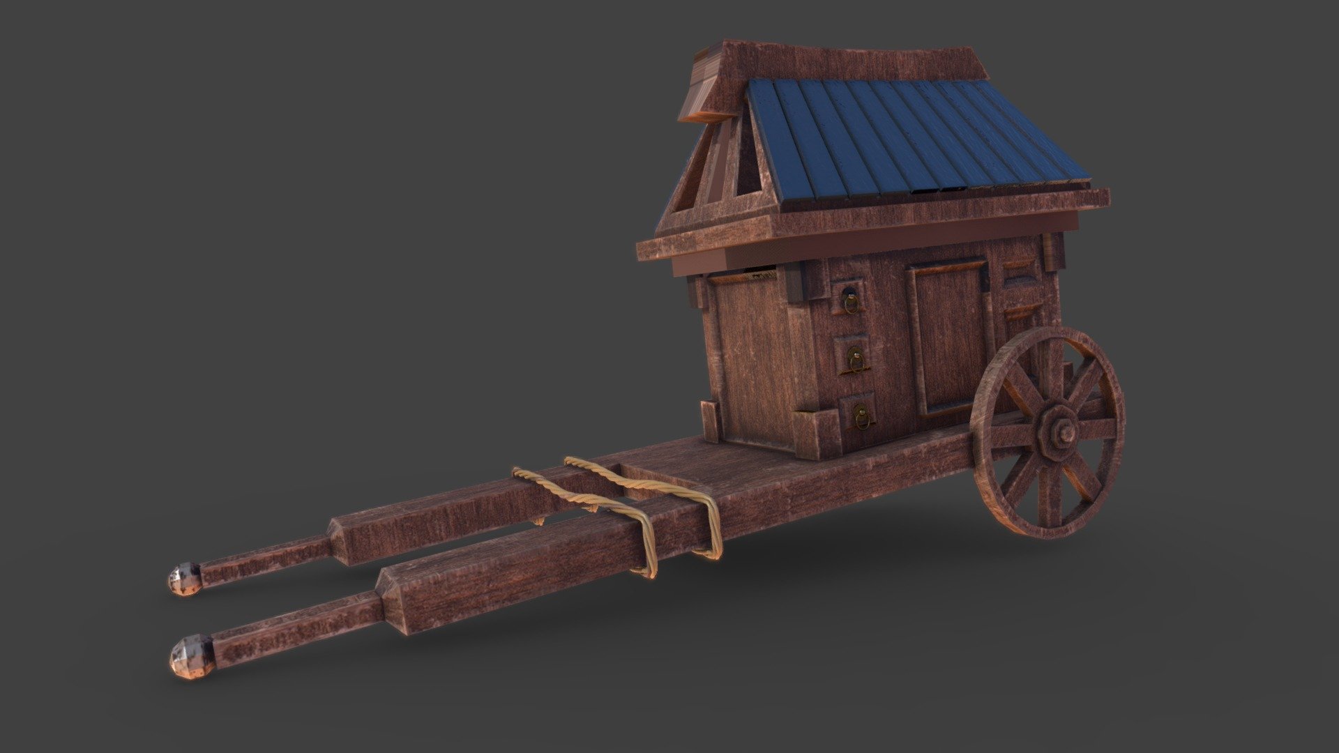 Tumbrel - 3D model by Grua.altasideas [4dc3e8d] - Sketchfab