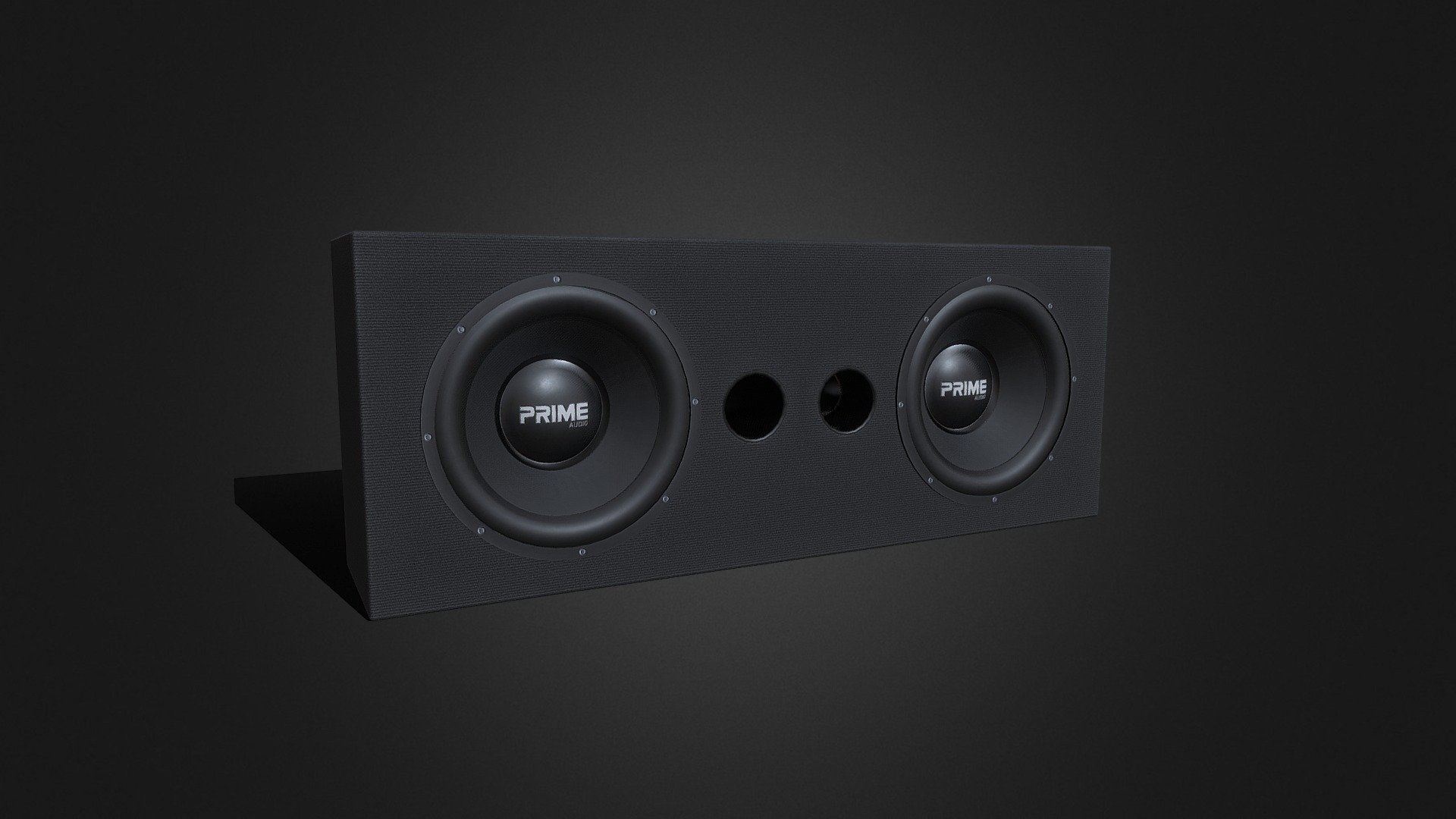 Subwoofer Car Audio System (Optimized) - Buy Royalty Free 3D model by ...