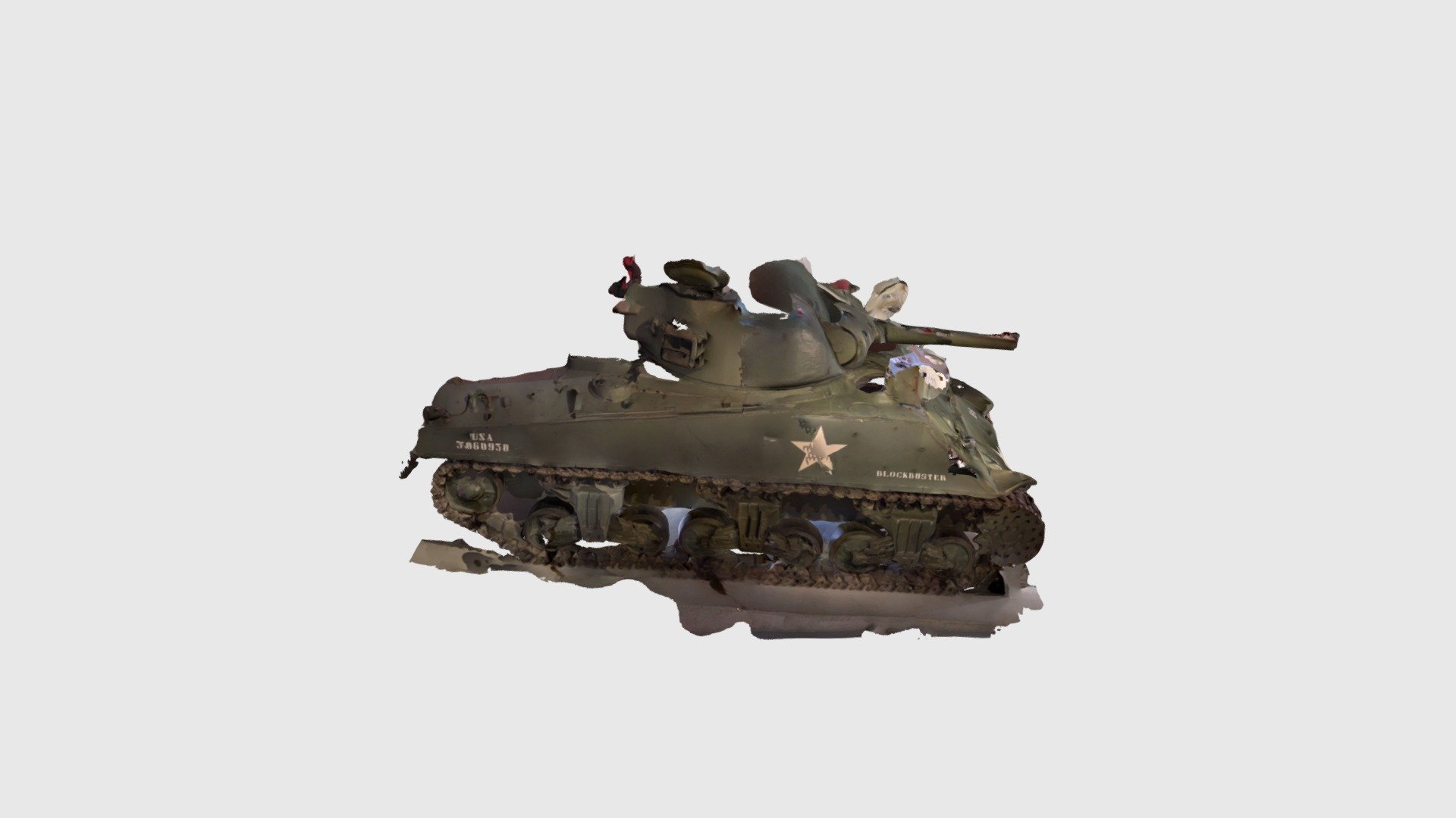 Bastogne War Museum - M4 Sherman Tank - Download Free 3D model by ...