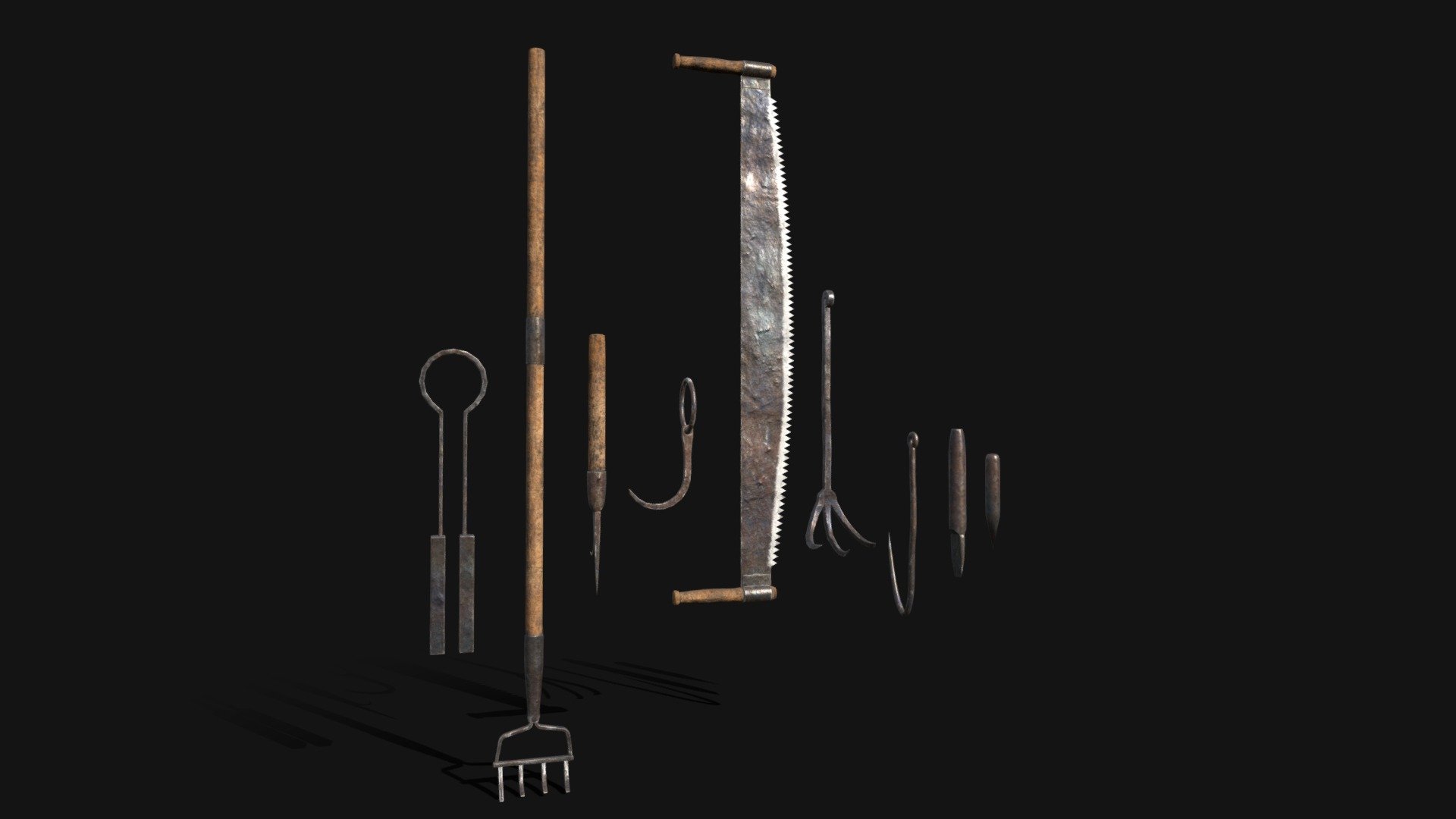 Bloody Torture Tools - Buy Royalty Free 3D model by Clockwork Creations ...