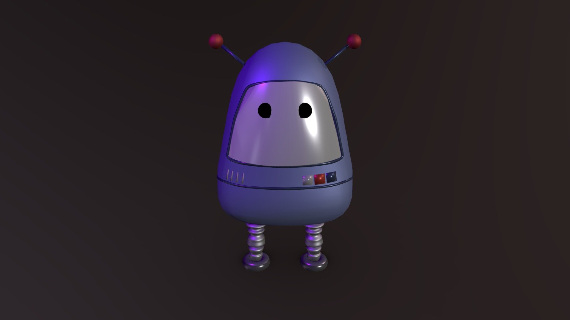 Cute robot 1 - Download Free 3D model by krytanmedia [4dc6cd8] - Sketchfab