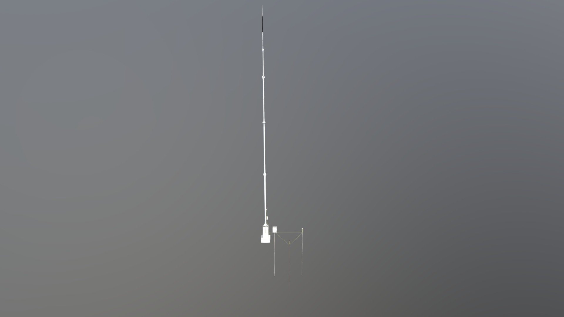 Conventional Lightning Protection Pole 20m - 3D model by wheeqo ...