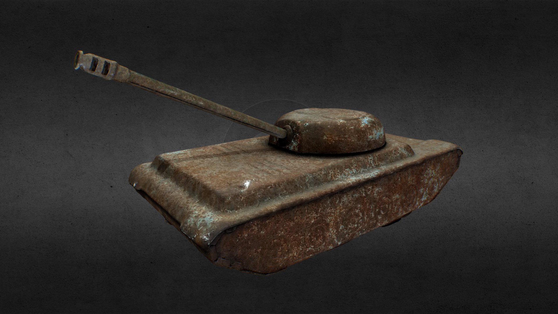 Old USSR Soviet Metal Toy Tank Scan High Poly - 3D model by Skeptic ...