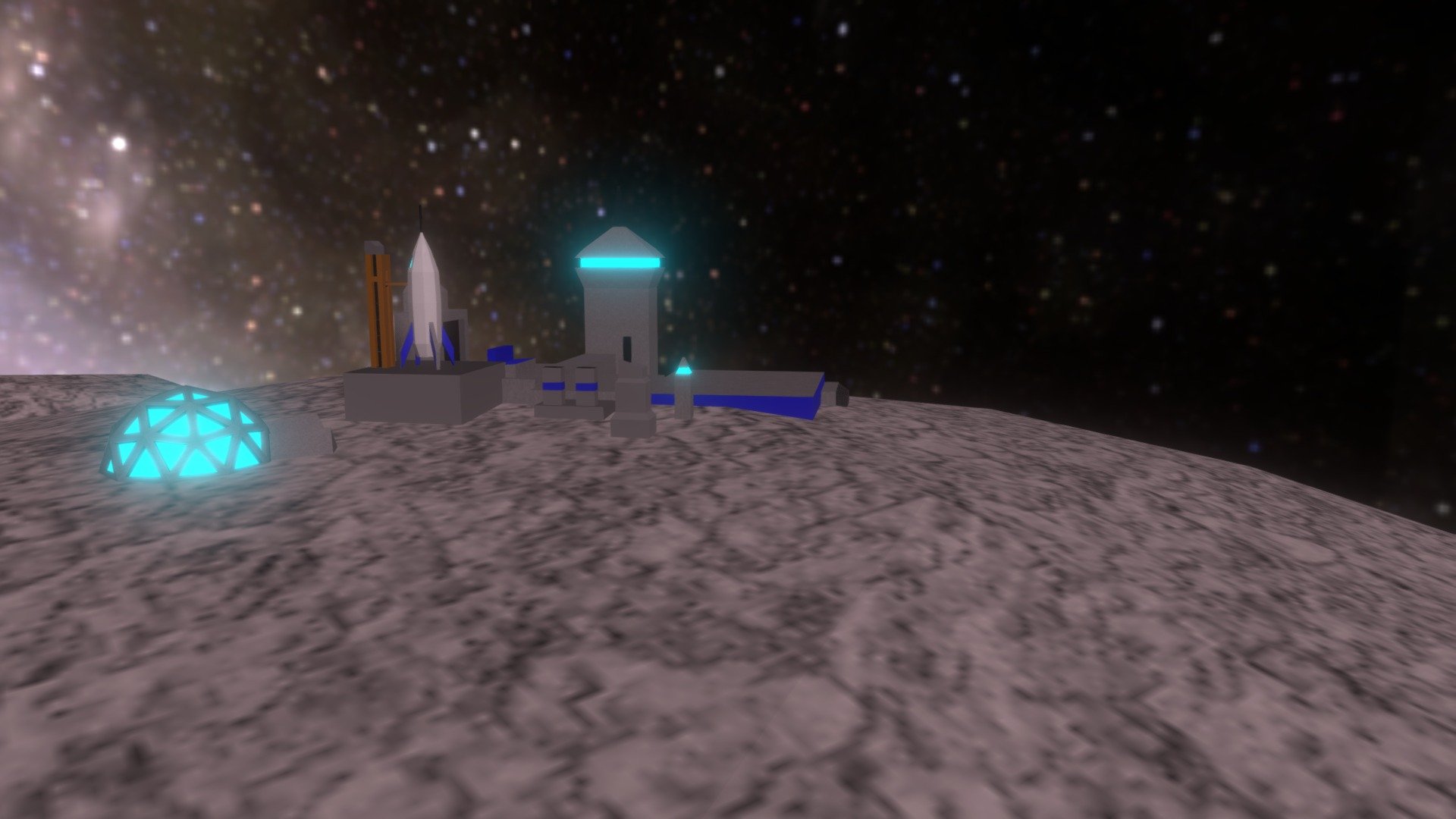 Moon Base - 3D model by t.flores [4dcc297] - Sketchfab