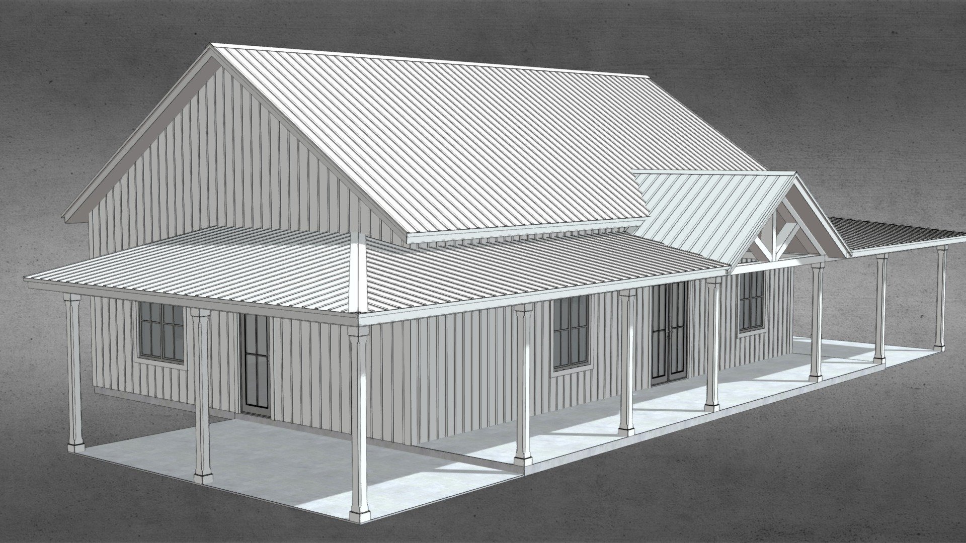 Barndominium House 011 - 3D model by Ar Sujan (@archimplellc) [4dcd553 ...