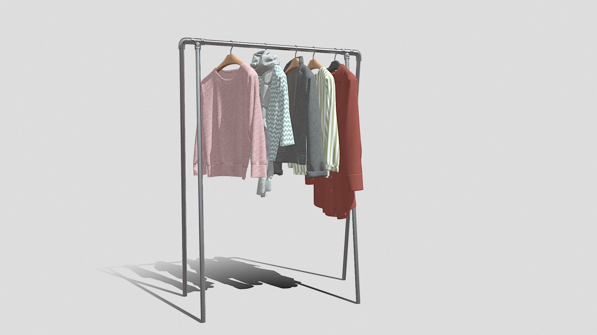Portant à vêtements - Download Free 3D model by newmag2207 [4dce264 ...