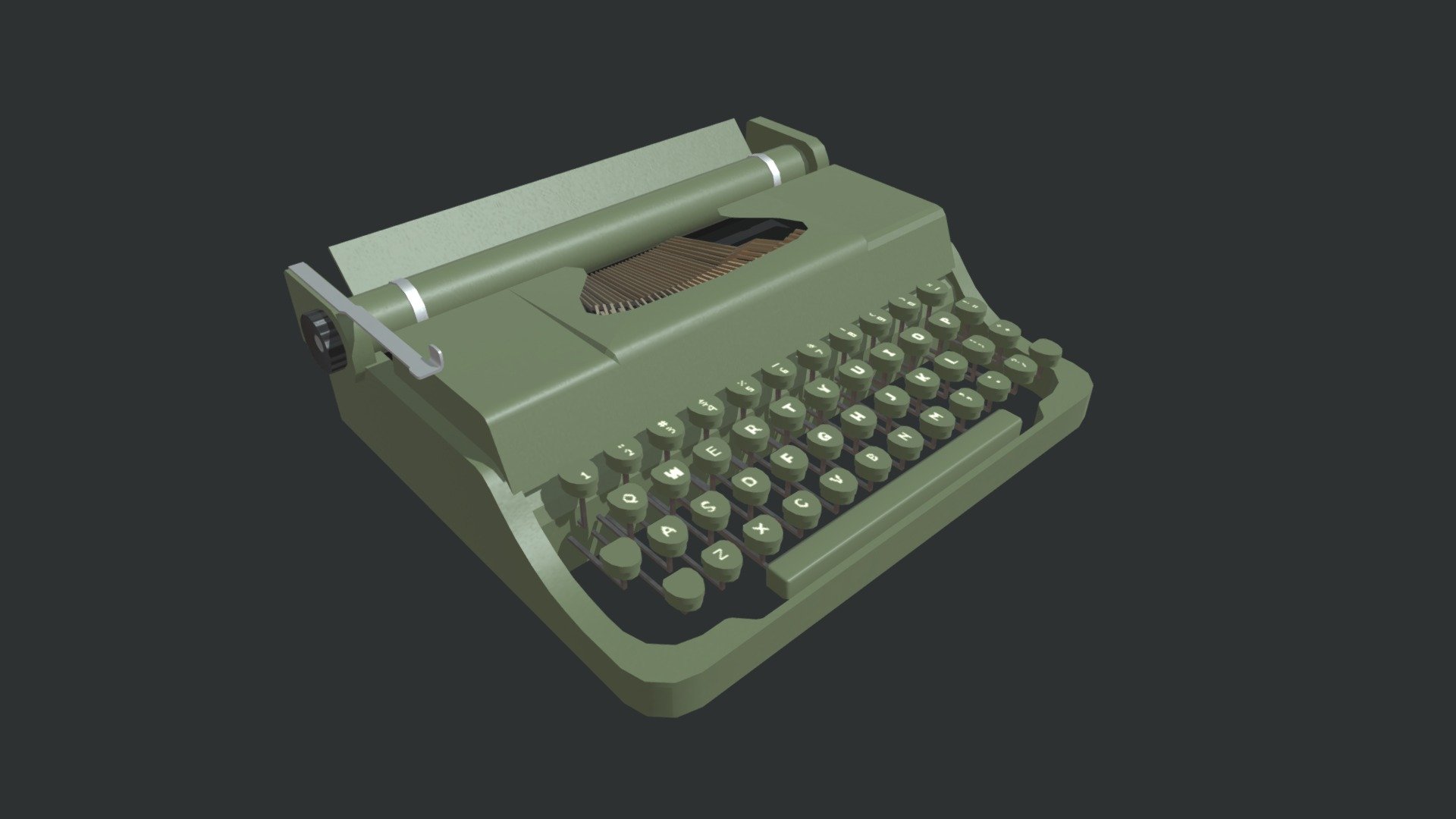 Typewriter - 3D model by arachnidant [4dce4f3] - Sketchfab