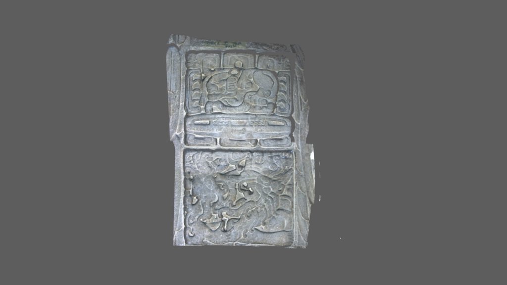 Stela D East Side, Quirigua, Guatemala - Download Free 3D model by ...