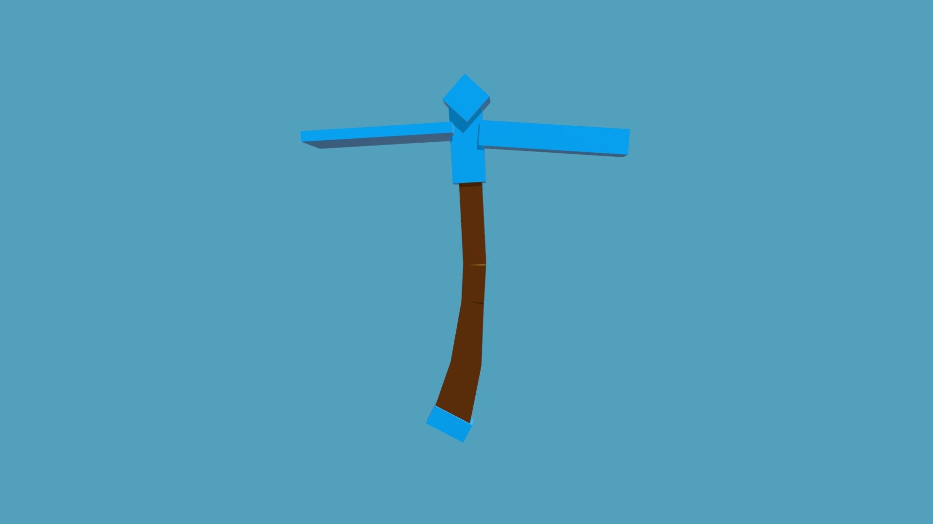 Minecraft 3DPickaxe - 3D model by angelduvaal [4dd02a8] - Sketchfab
