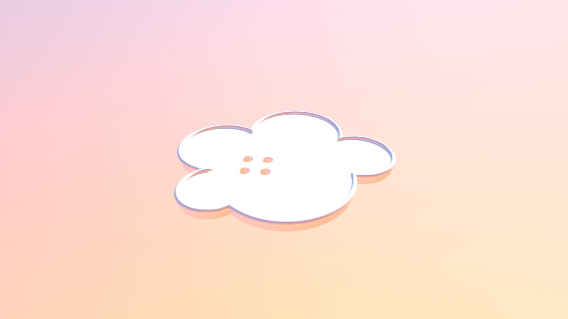 Button Cloud - 3D model by Ma510884 [4dd0813] - Sketchfab